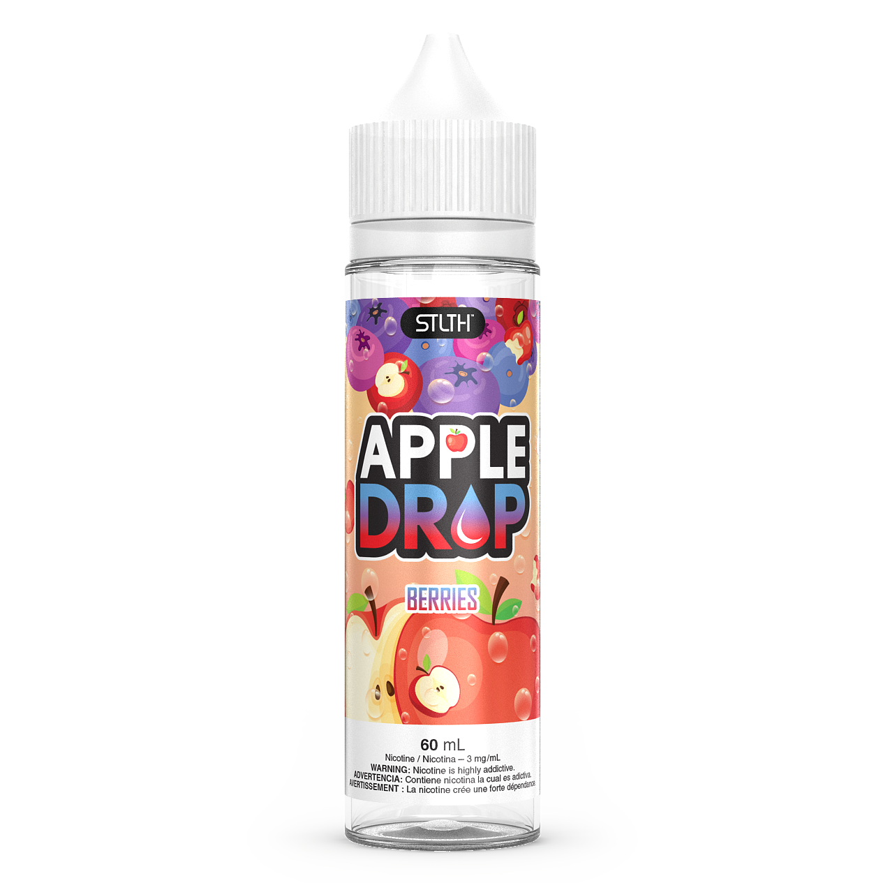 BERRIES APPLE DROP ICE - BASE LIBRE – STLTH VAPE Peru