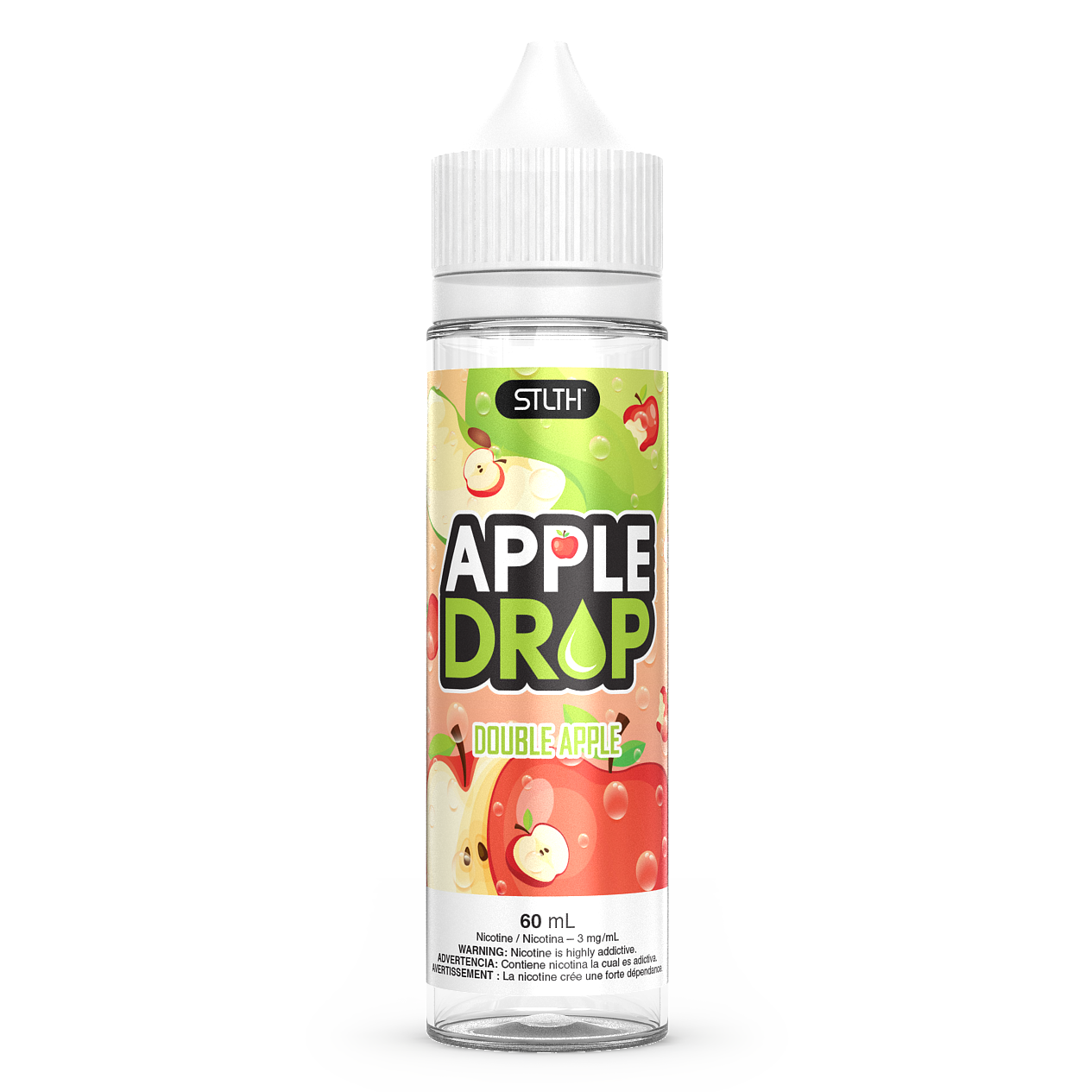 DOUBLE APPLE APPLE DROP ICE - BASE LIBRE – STLTH VAPE Peru