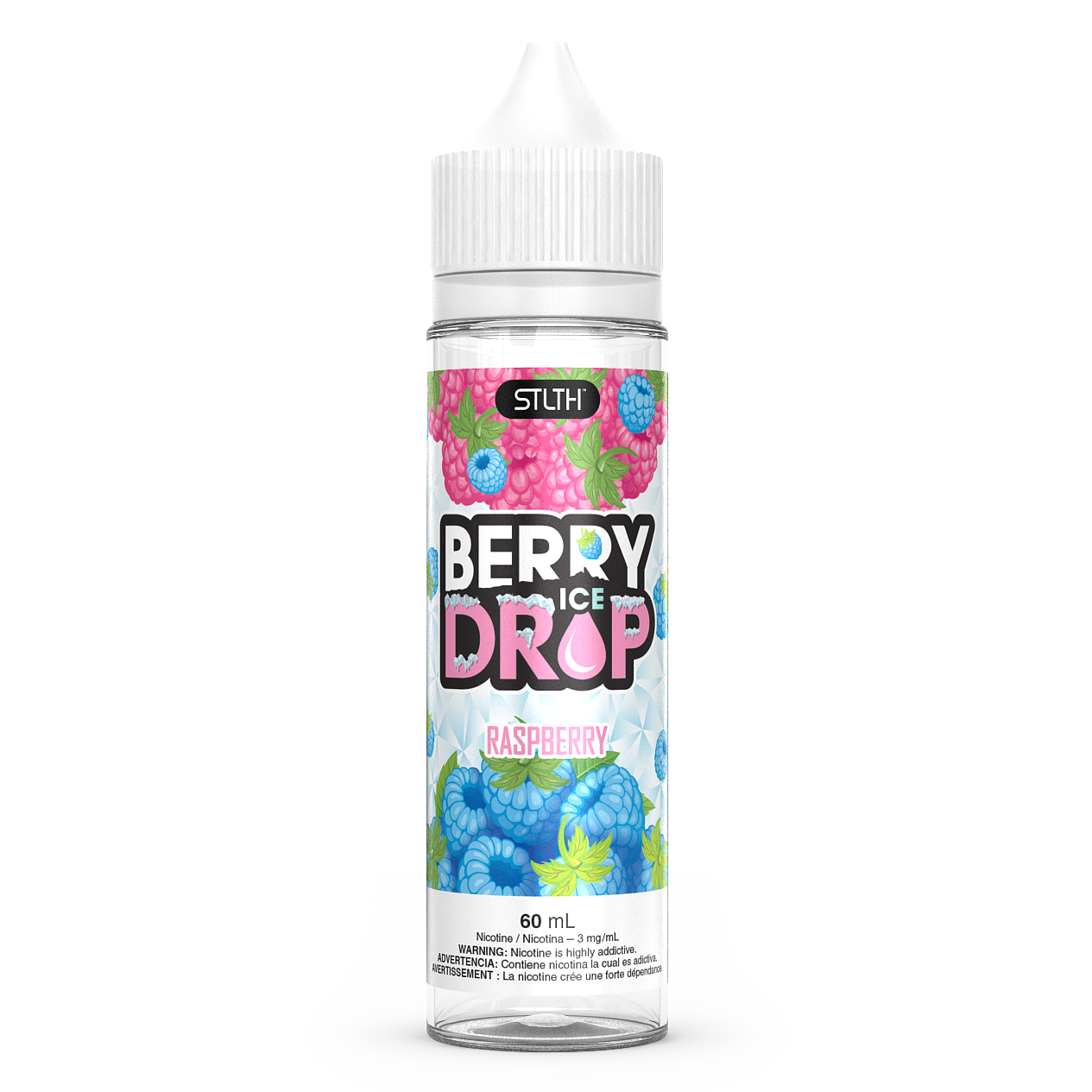 RASPBERRY BERRY DROP ICE - BASE LIBRE – STLTH VAPE Peru