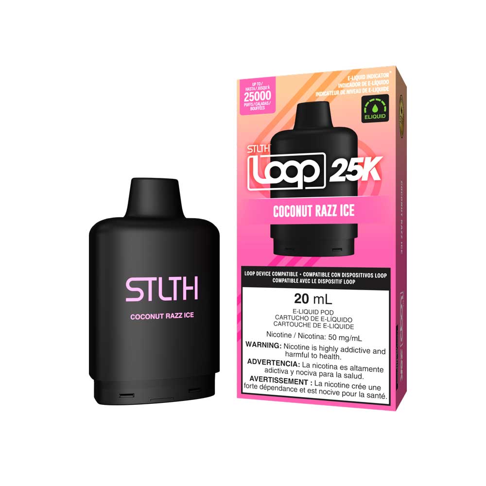 STLTH LOOP 25K Pod Pack - COCONUT RAZZ ICE – STLTH VAPE Peru