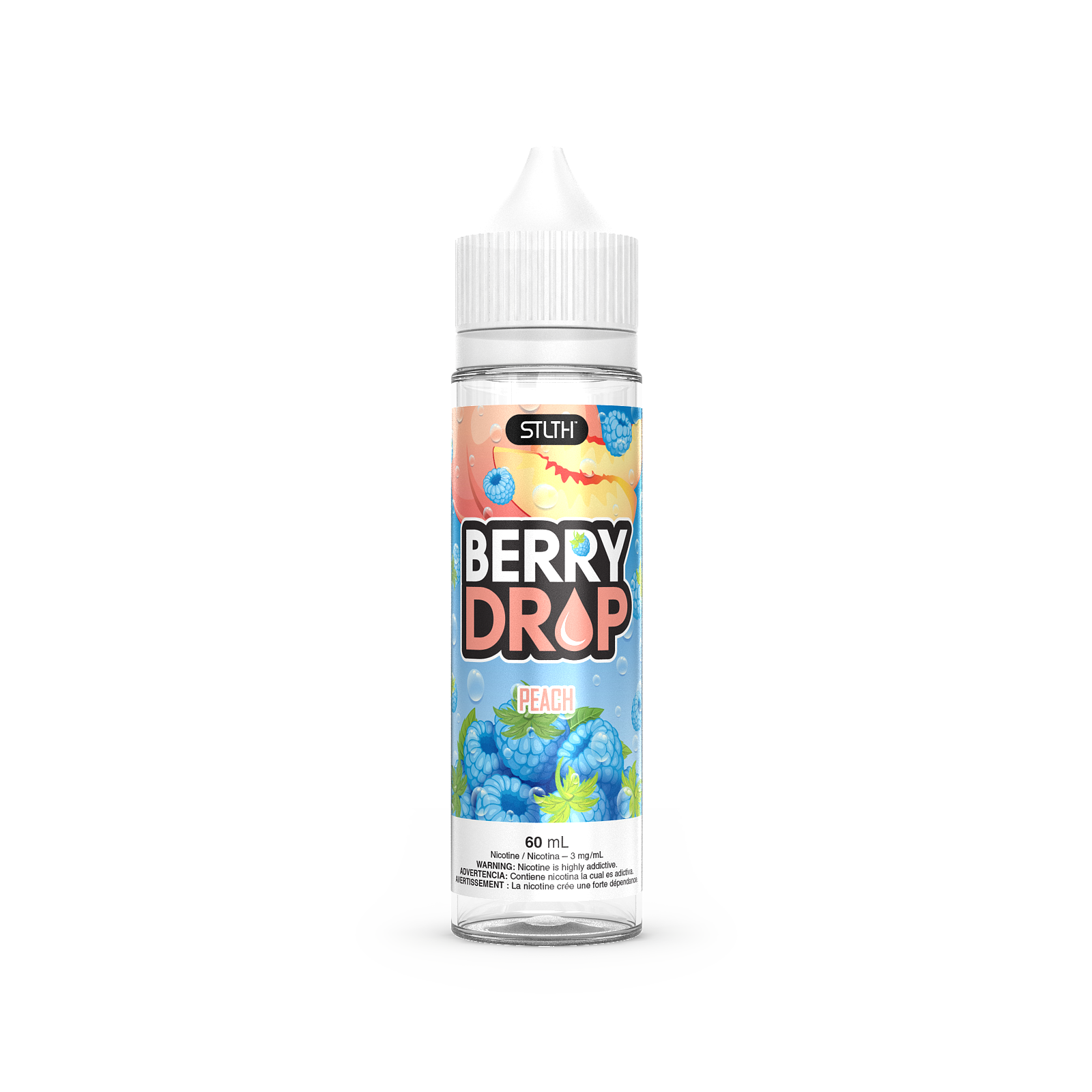 PEACH BERRY DROP - BASE LIBRE – STLTH VAPE Peru