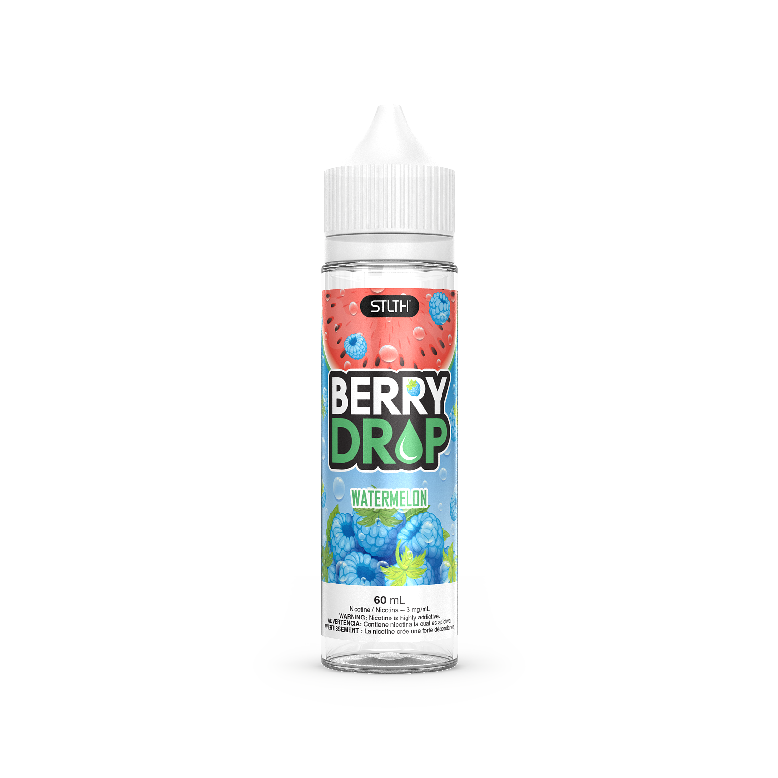 WATERMELON BERRY DROP - BASE LIBRE – STLTH VAPE Peru